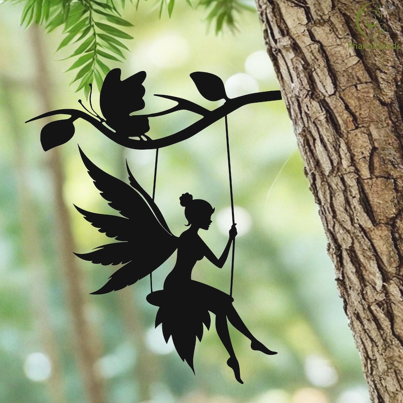 Fairy Silhouette Metal Decor,garden Fairy Decor,fairy Art Decor,fairy ...