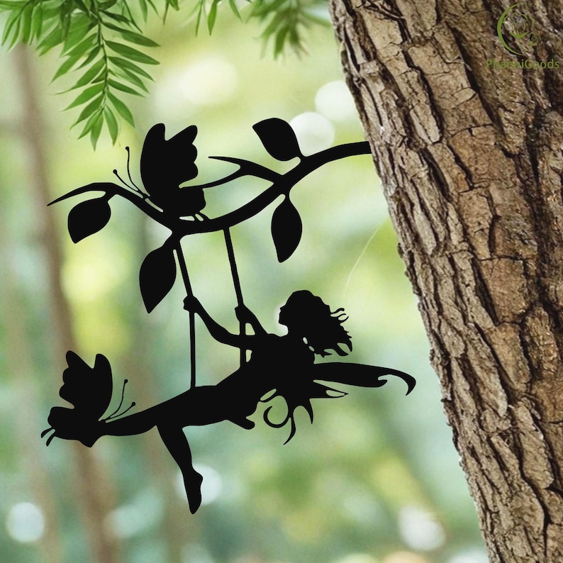 Fairy Silhouette Metal Decor,garden Fairy Decor,fairy Art Decor,fairy ...