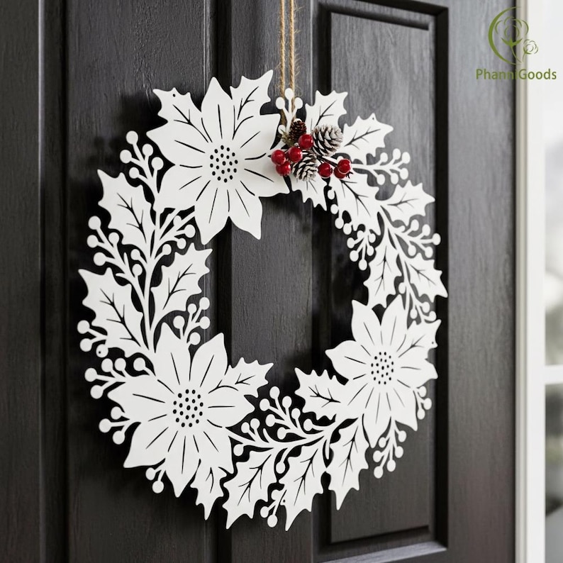 Vintage Style Metal Wreath,heirloom Quality Metal Wreath,rustic Four ...