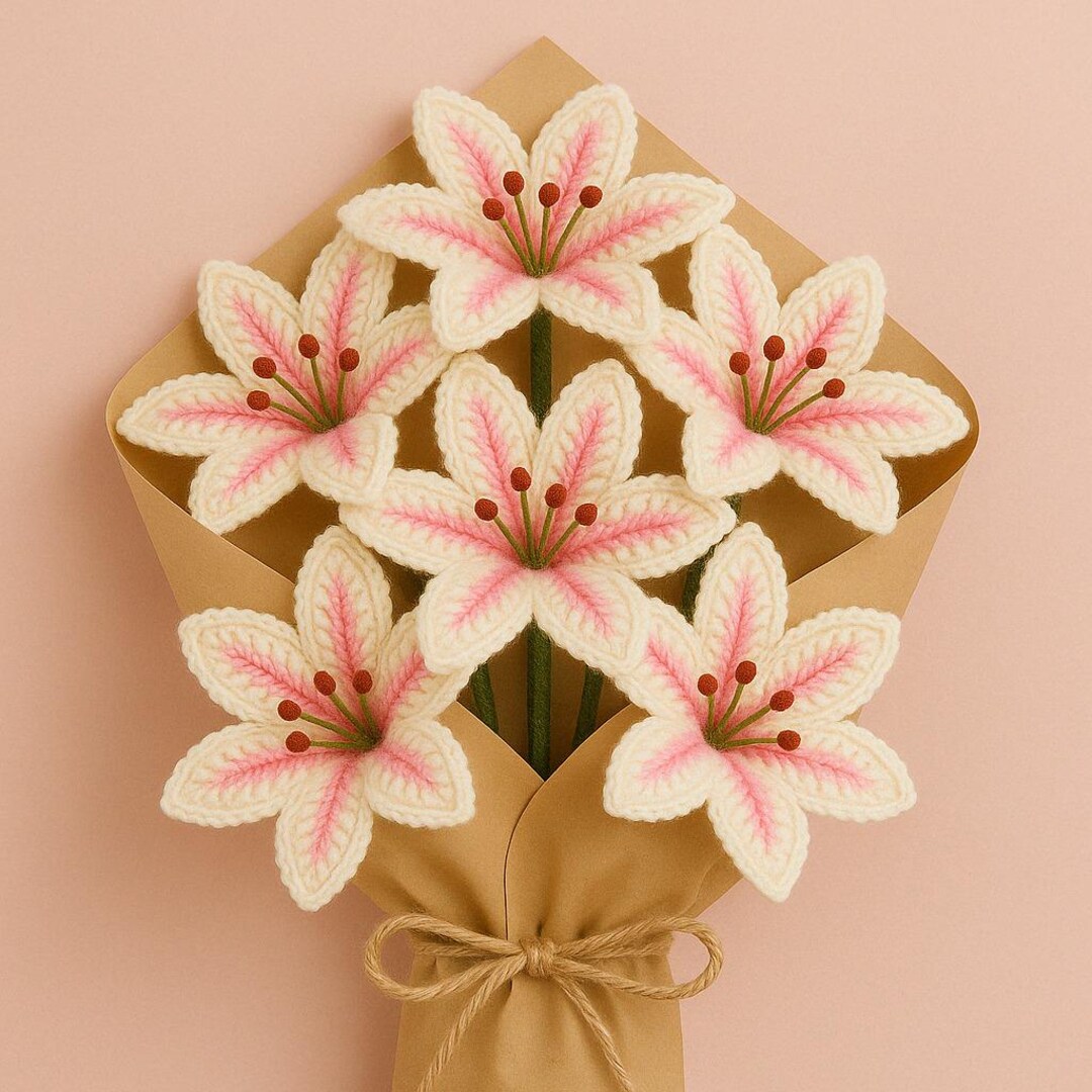 Lily Flower Crochet Pattern, Cute Easy DIY Crochet, Beginner-friendly ...