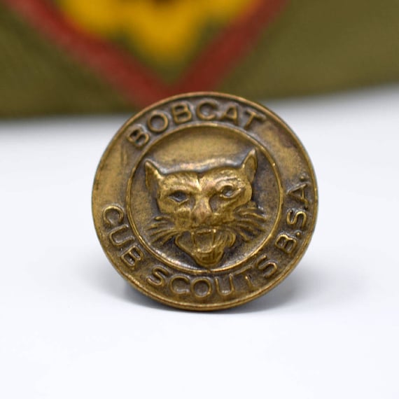 Cub Scout Bobcat Pin 1950s BSA - Gem