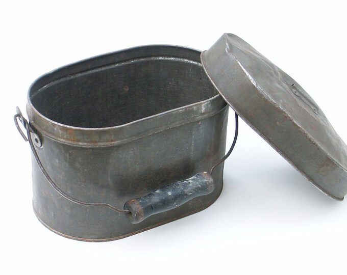 Antique Miners Lunch Box - Etsy