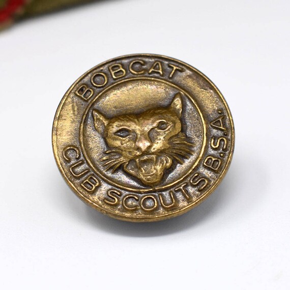 Cub Scout Bobcat Pin 1950s BSA - Gem