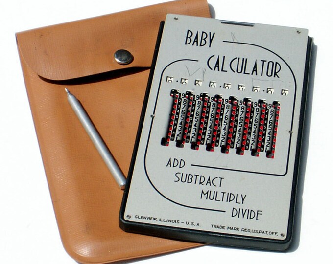 Baby Calculator Manual Adding Machine Vintage Number Cruncher - Etsy