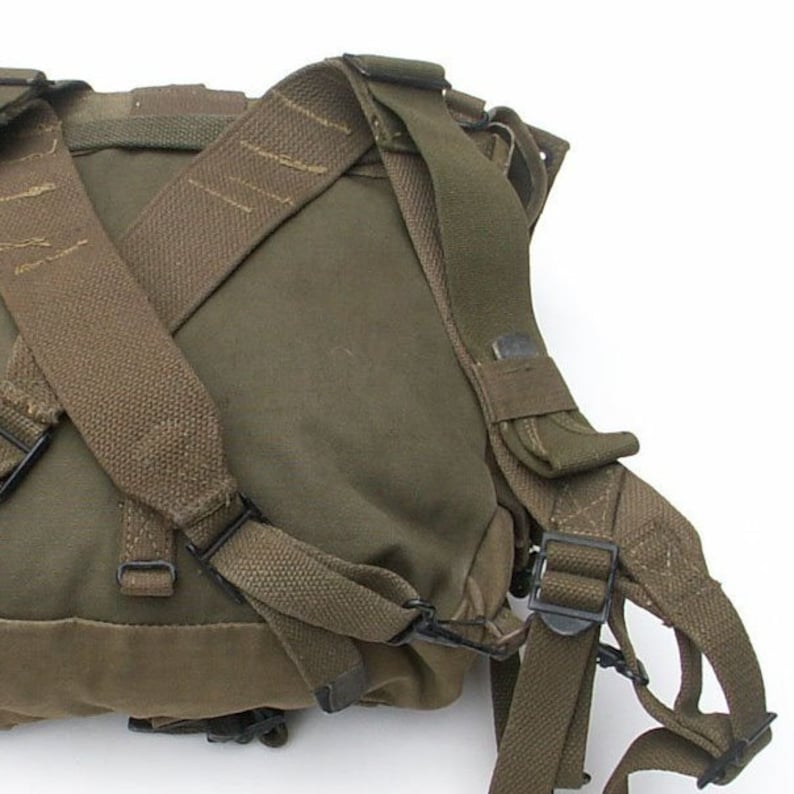 Military Backpack OD Green Canvas Carry All | Etsy