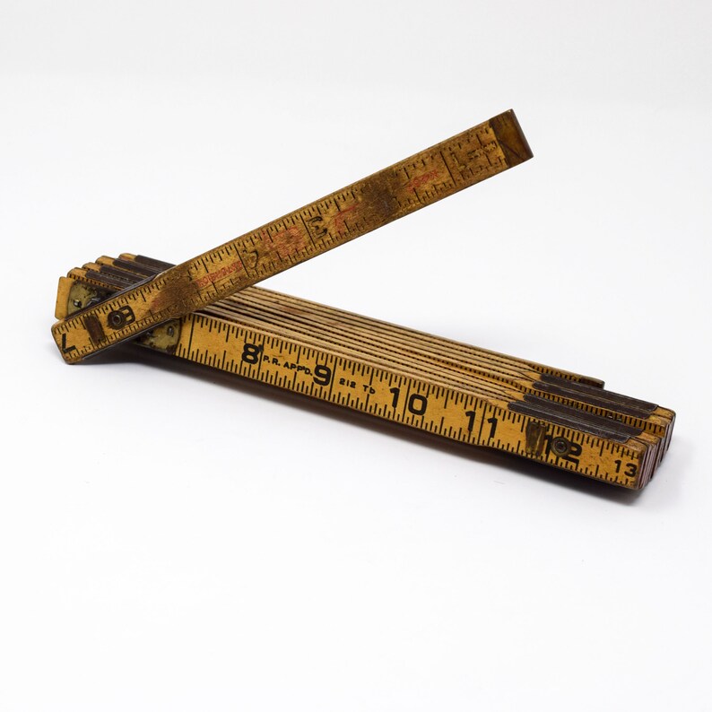 Industrial Lufkin Wooden Folding Ruler | Etsy