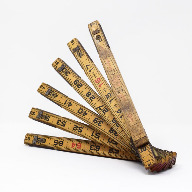 Industrial Lufkin Wooden Folding Ruler | Etsy