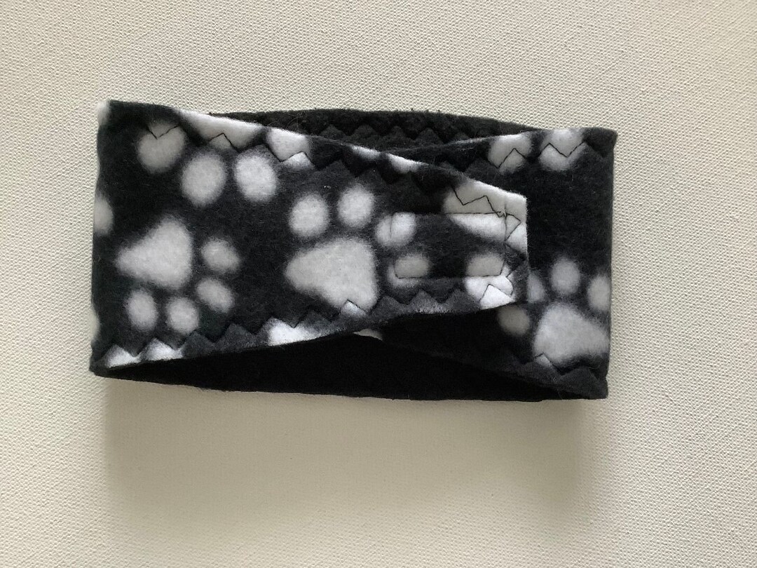 Ready to Ship 18 Fleece Belly Band Finished Length 18 Black With White ...