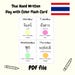 Thai Flash Cards: Days & Colors, Beginner Thai Reading (printable PDF ...