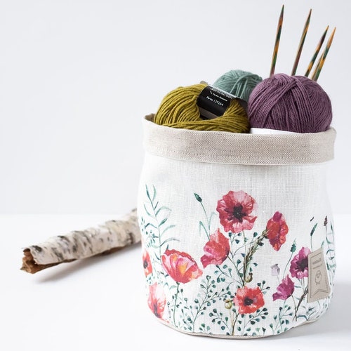Fabric Basket Yarn Storage KIP Box Fabric Box Storage - Etsy