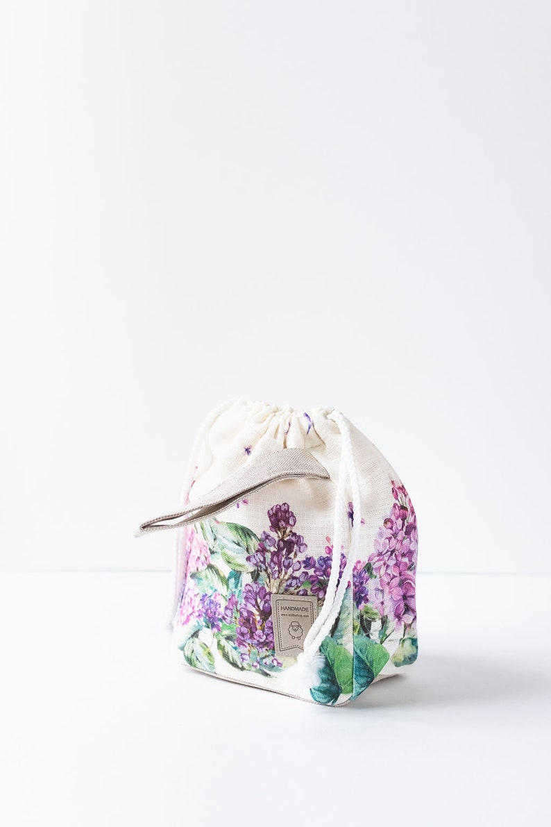 Small Project Bag With Lilac Flowers Collection - Etsy