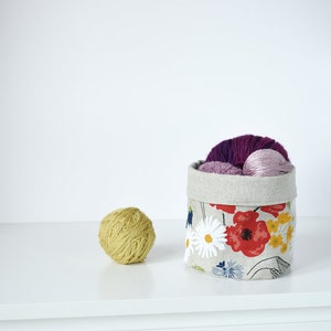 Project organiser Flower pattern KIP bag KIP box Yarn | Etsy