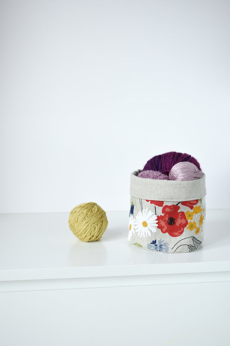 Project organiser Flower pattern KIP bag KIP box Yarn | Etsy