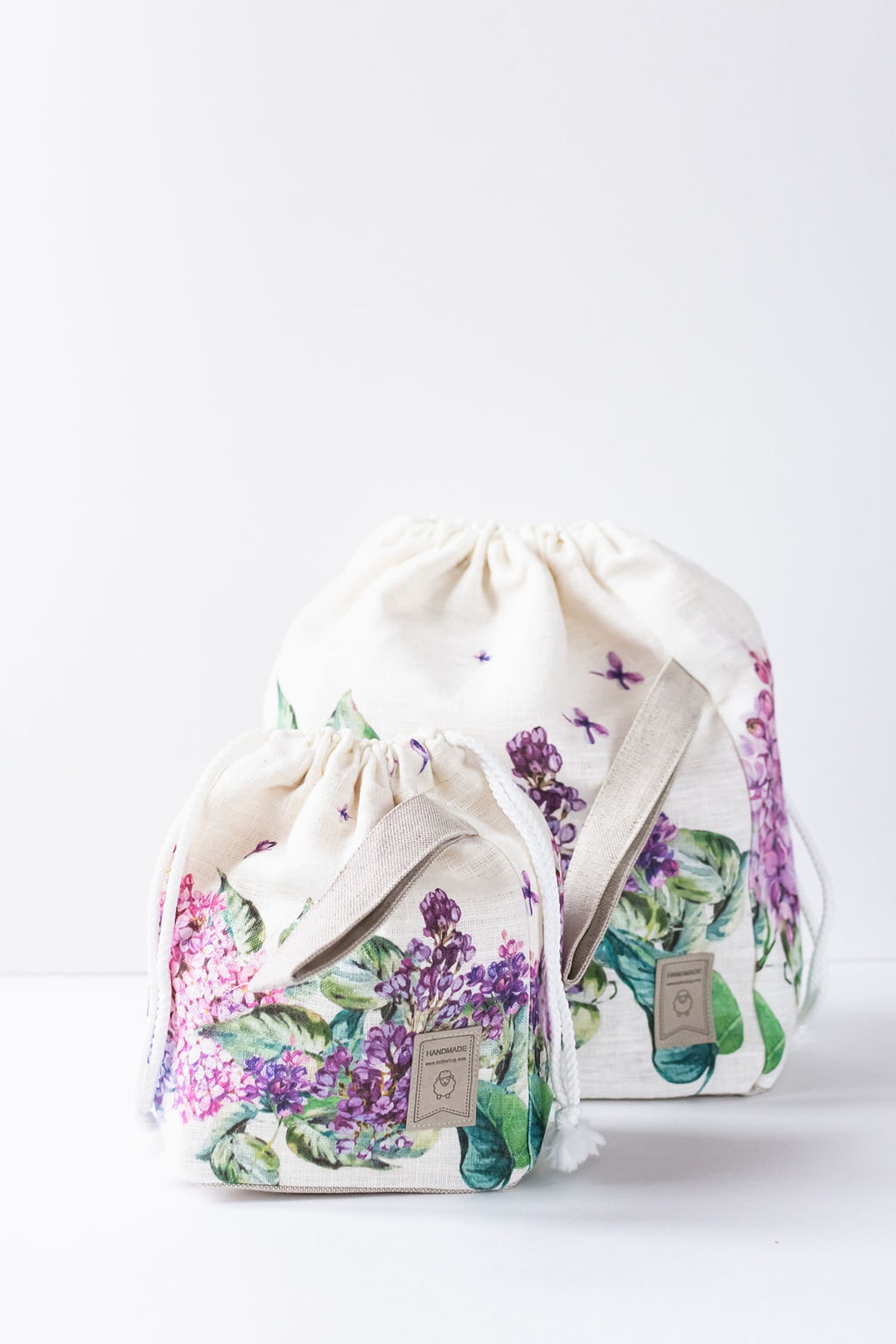 Small Project Bag With Lilac Flowers Collection - Etsy