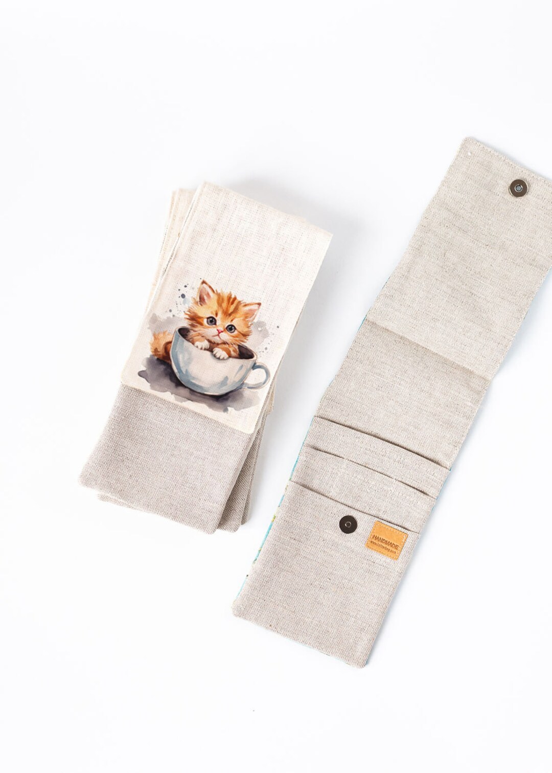 Knitting Needle Organizer Case. Size: 4" X 9,2" (or 4" X 11"). Needles ...