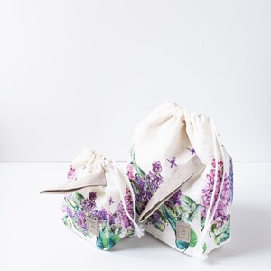 Small Project Bag With Lilac Flowers - Etsy