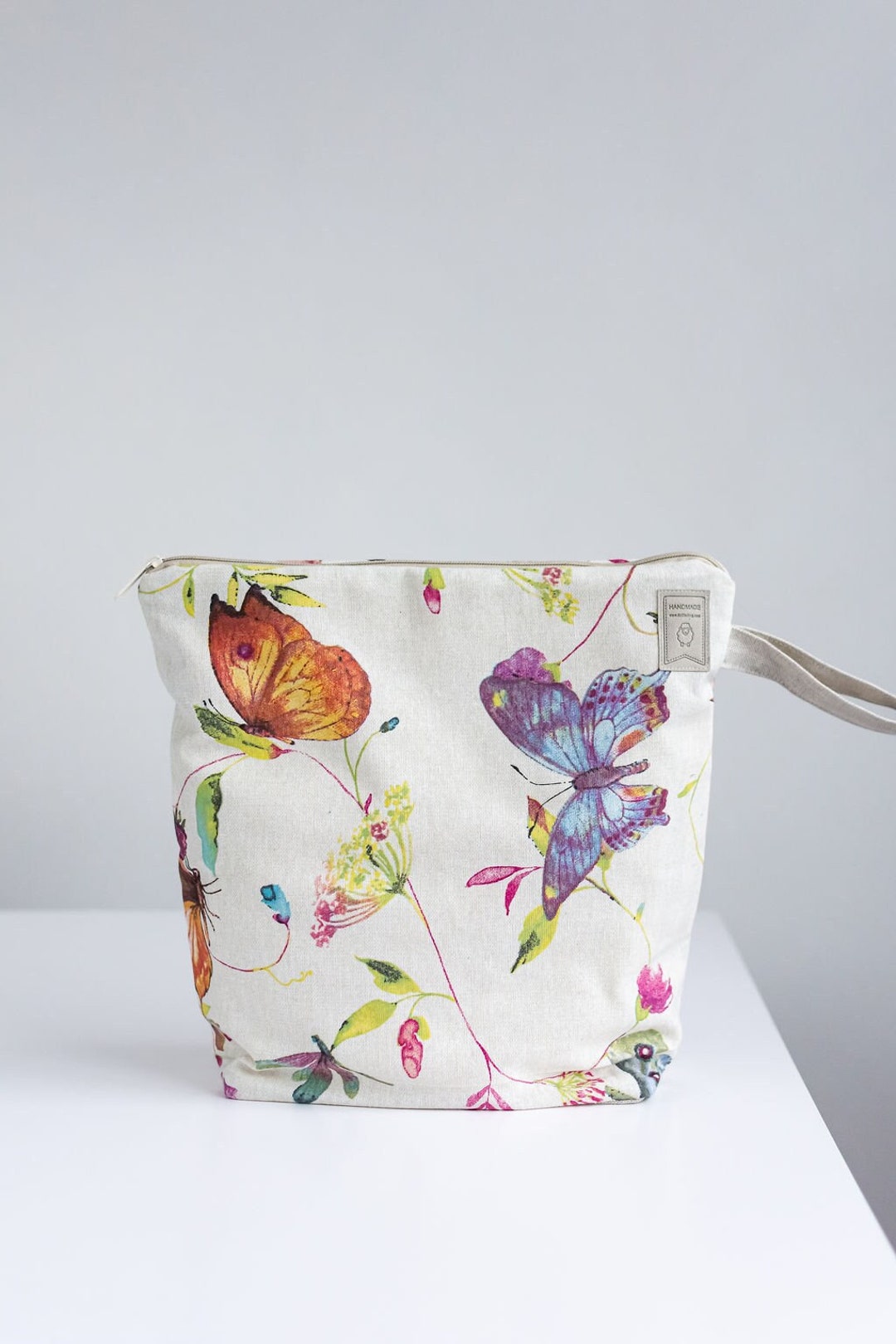 Project Bag. Work in Progress Project Bag With Zipper. Yarn Organizer ...