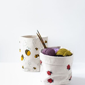 KIP Bag, KIP Box, Yarn Storage, Storage Bin, Fabric Basket, Fabric Box ...