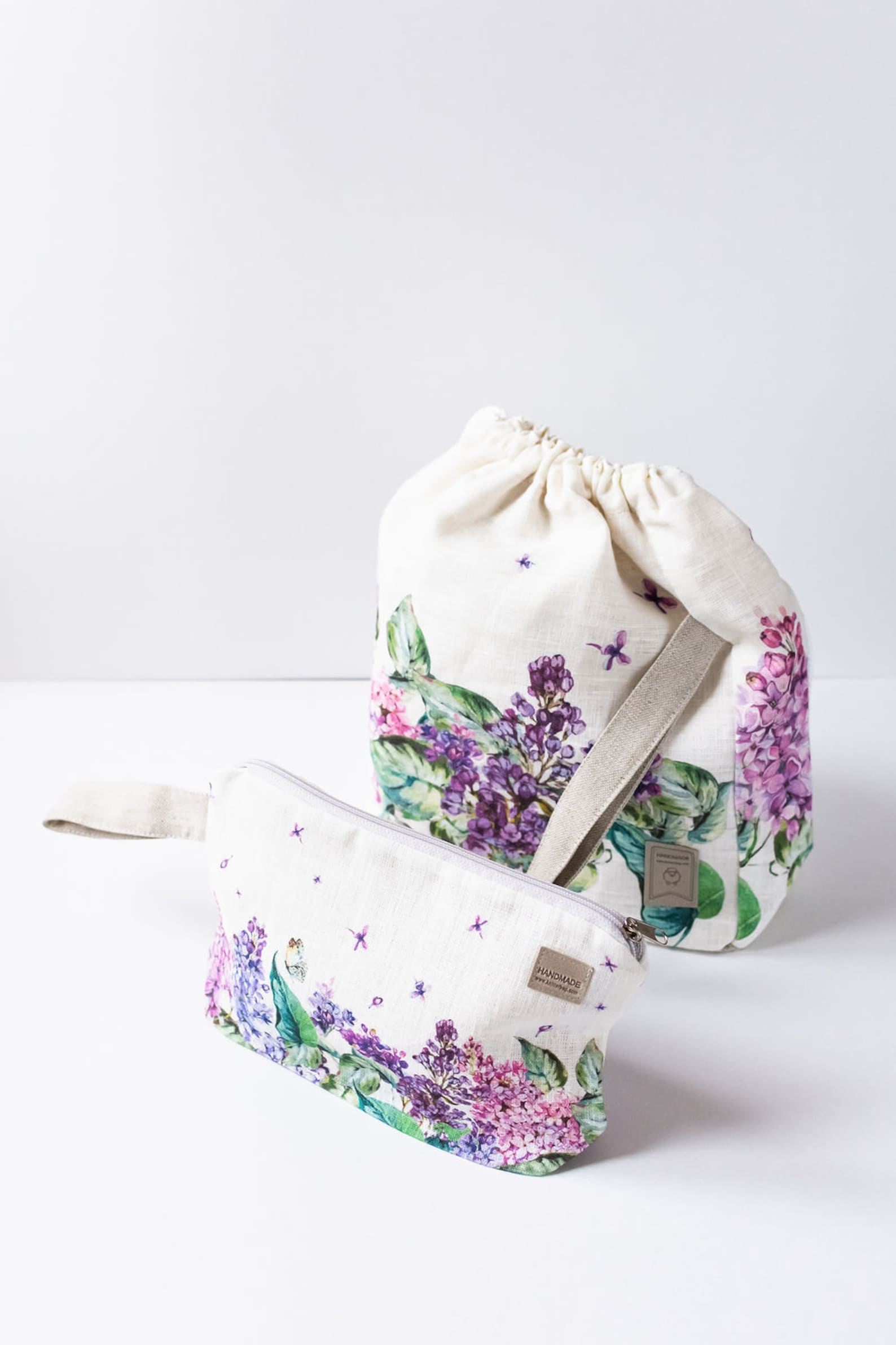Small Project Bag With Lilac Flowers Collection - Etsy