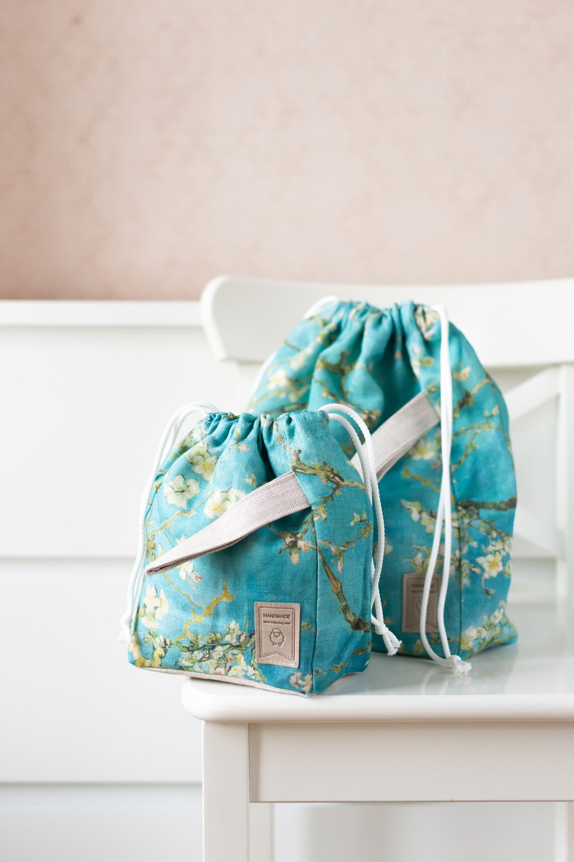 Almond Blossom by Vincent Van Gogh. KIT Project Bags. Small | Etsy