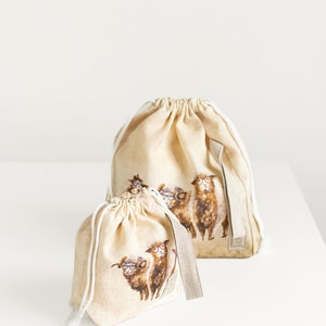 Sheep Print Project Bag. Size Small. Special Knitterbag Design. - Etsy