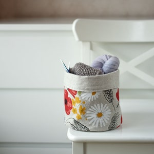 Project organiser Flower pattern KIP bag KIP box Yarn | Etsy