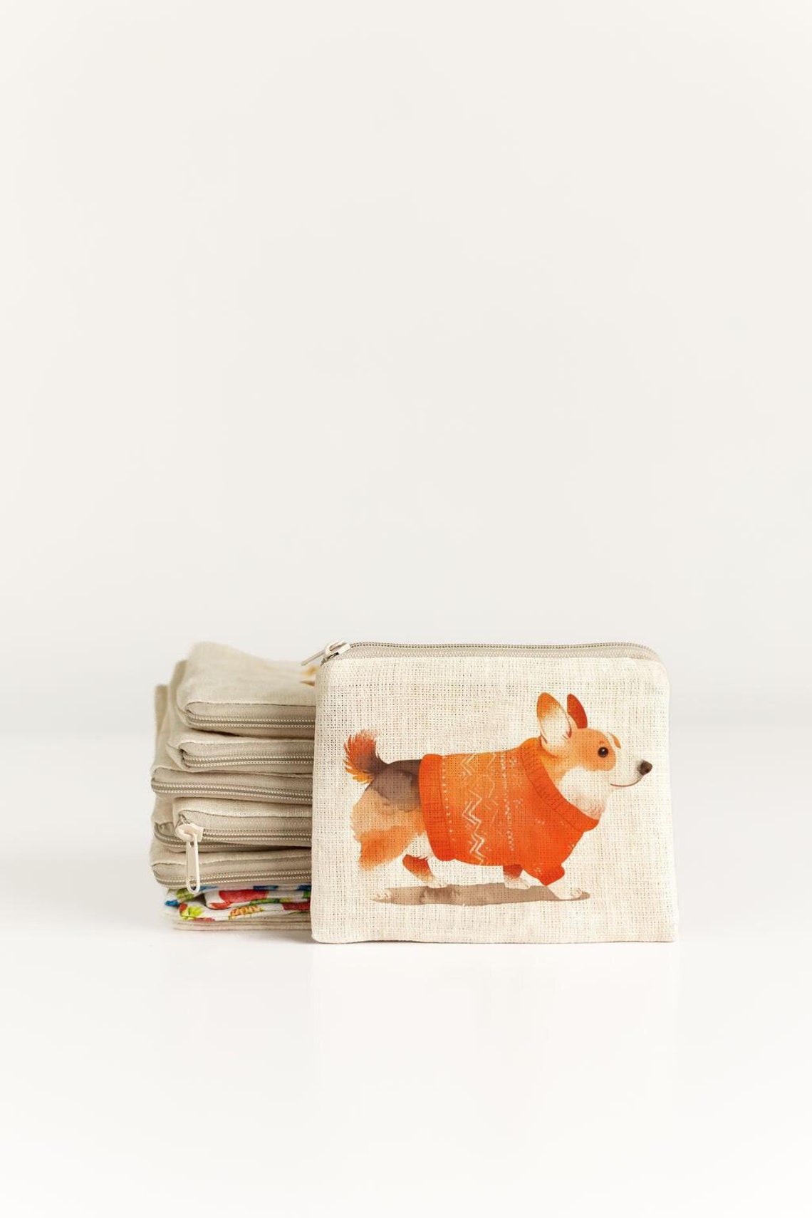 Zip Purse With Crogi Dog Print Who is Crochet Print - Etsy