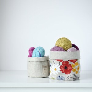 KIP Bag, KIP Box, Yarn Storage, Storage Bin, Fabric Basket, Fabric Box ...