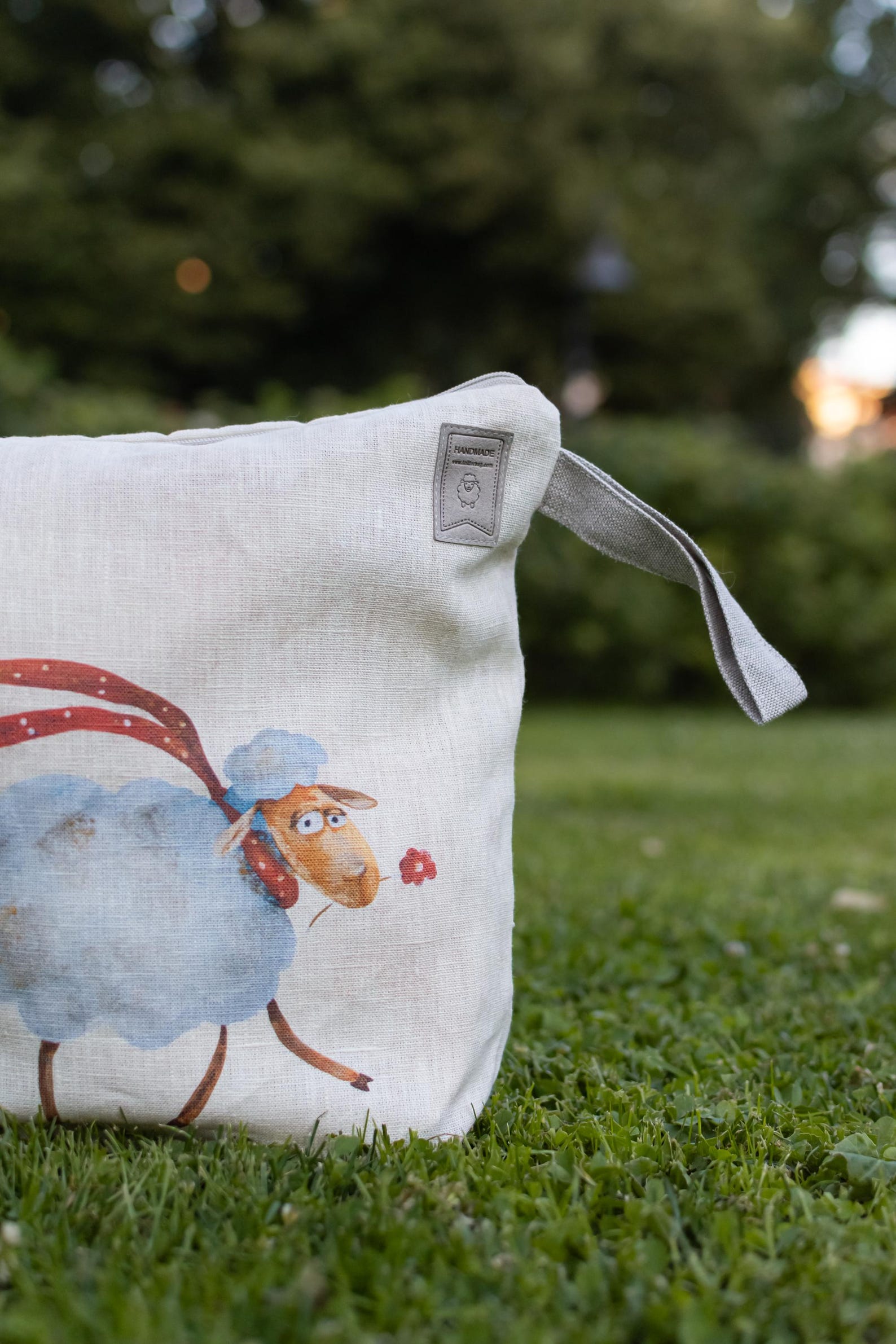 Sheep Project Bag. Work in Progress Project Bag With Zipper. Yarn ...