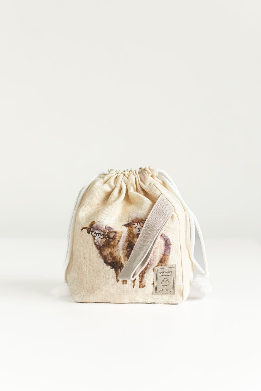 Sheep Print Project Bag. Size Small. Special Knitterbag Design. - Etsy