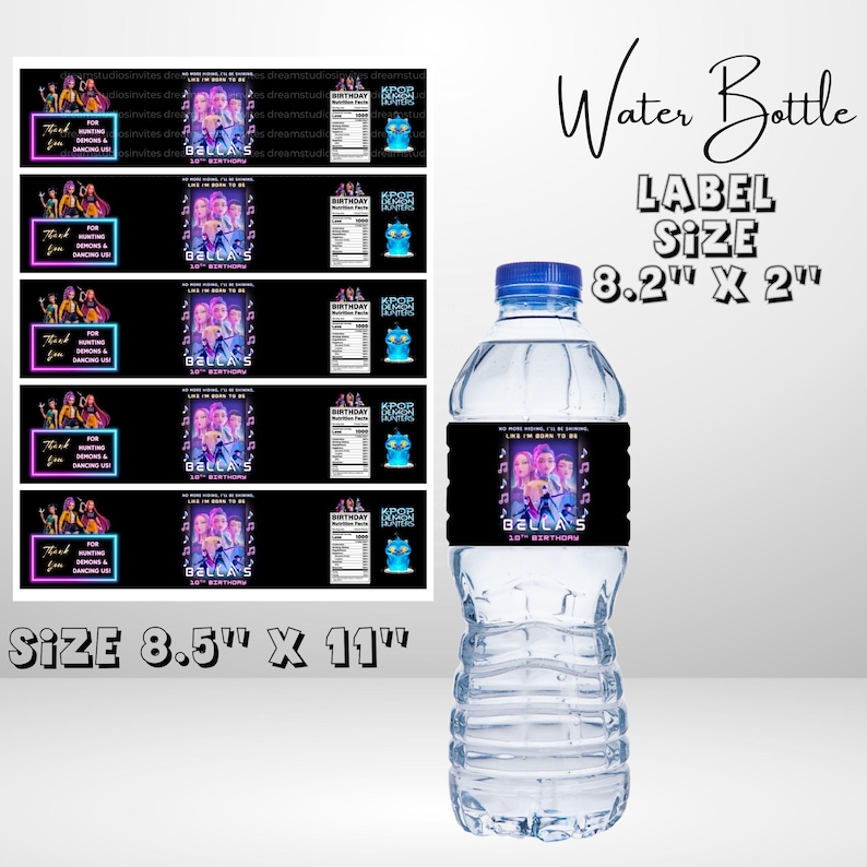 Editable Kpop Demon Hunter Birthday Bundle | Huntrix & Saja Boys Party ...