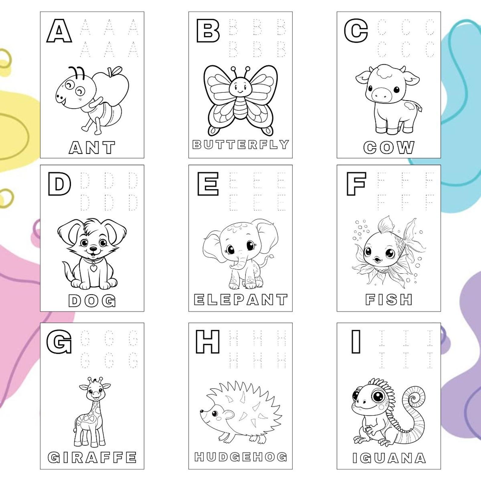 Printable Alphabet Worksheets | Tracing & Coloring Pages for ...