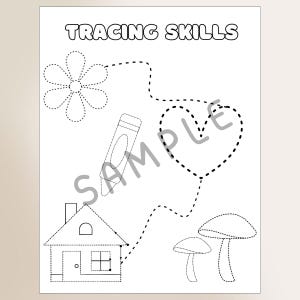 Preschool Line Tracing Worksheets Lines Trace Pages Homeschool Busy ...