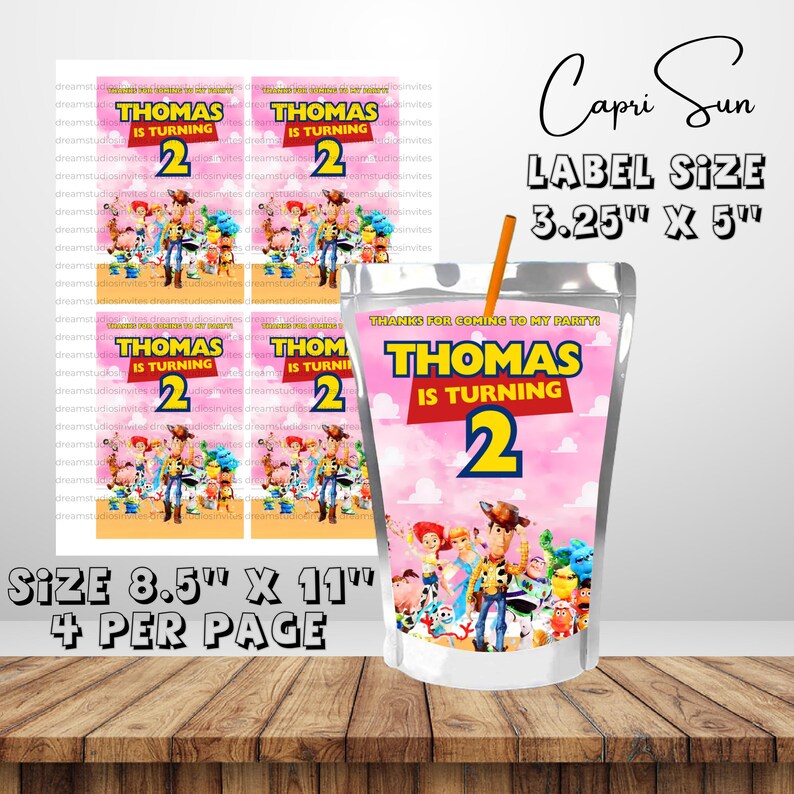 Pink Toy Story Bundle Buzz Lightyear Toy Story Girl 2nd Birthday Party ...