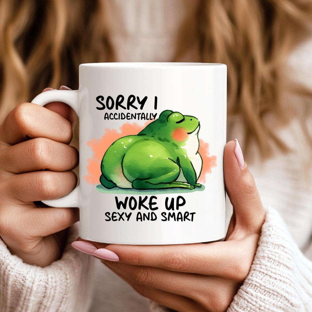 Funny Frog Mug Sexy Frog Meme Cup Cute Animal Mug Amphibian Lover Gift ...