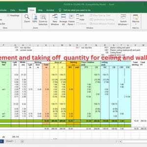 Customizable Quantity Takeoff Excel Template | Perfect for Builders, Contractors & Architects - Etsy