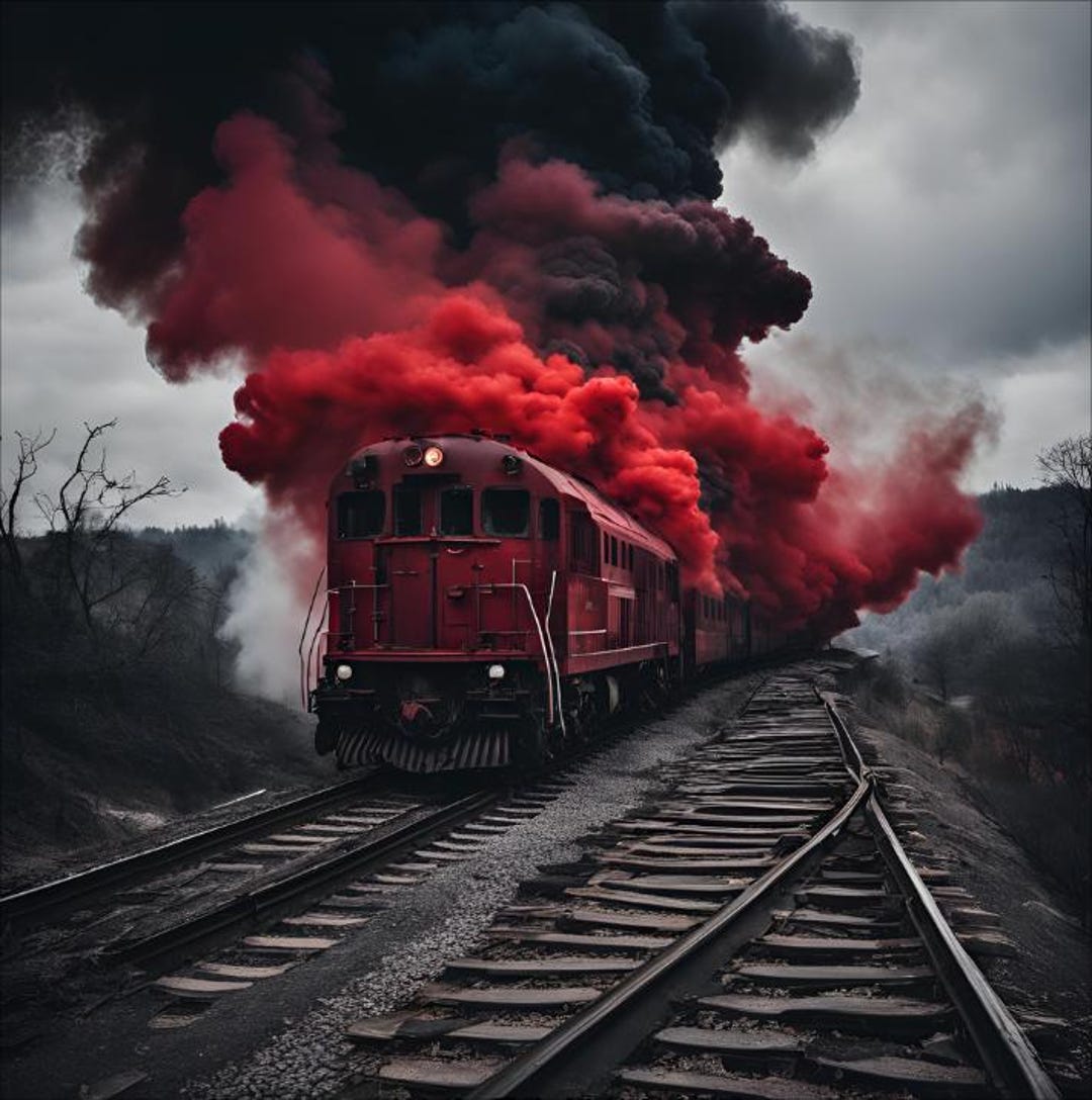 The Tempi Black Train Disaster - Etsy