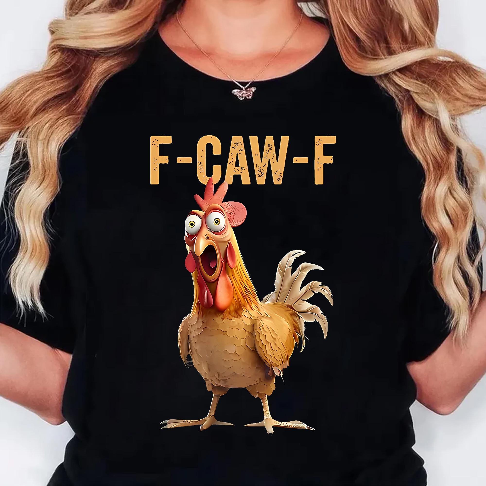 Funny F-caw-f Chicken PNG Bundle | Screaming Rooster Meme Clipart ...