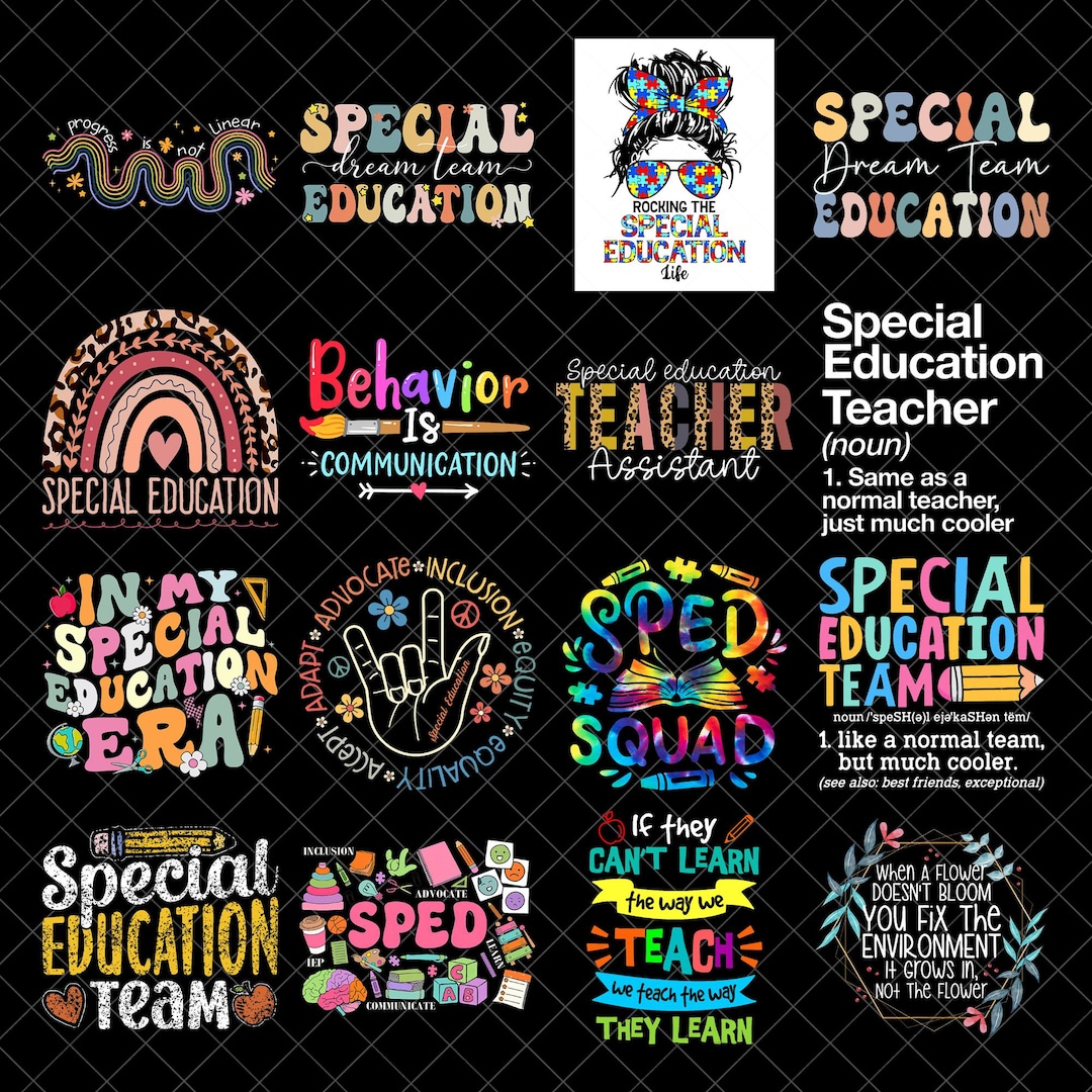 Special Education Png Bundle, Sped Teacher Png, Difference Maker ...