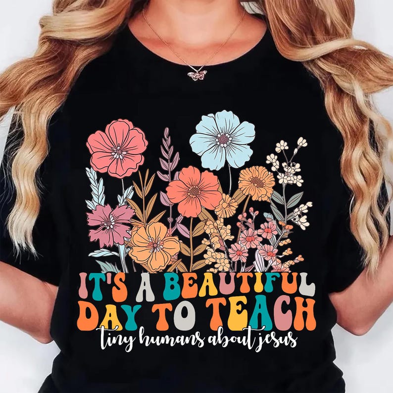I Teach Tiny Humans About Jesus PNG Bundle, Christian Teacher ...