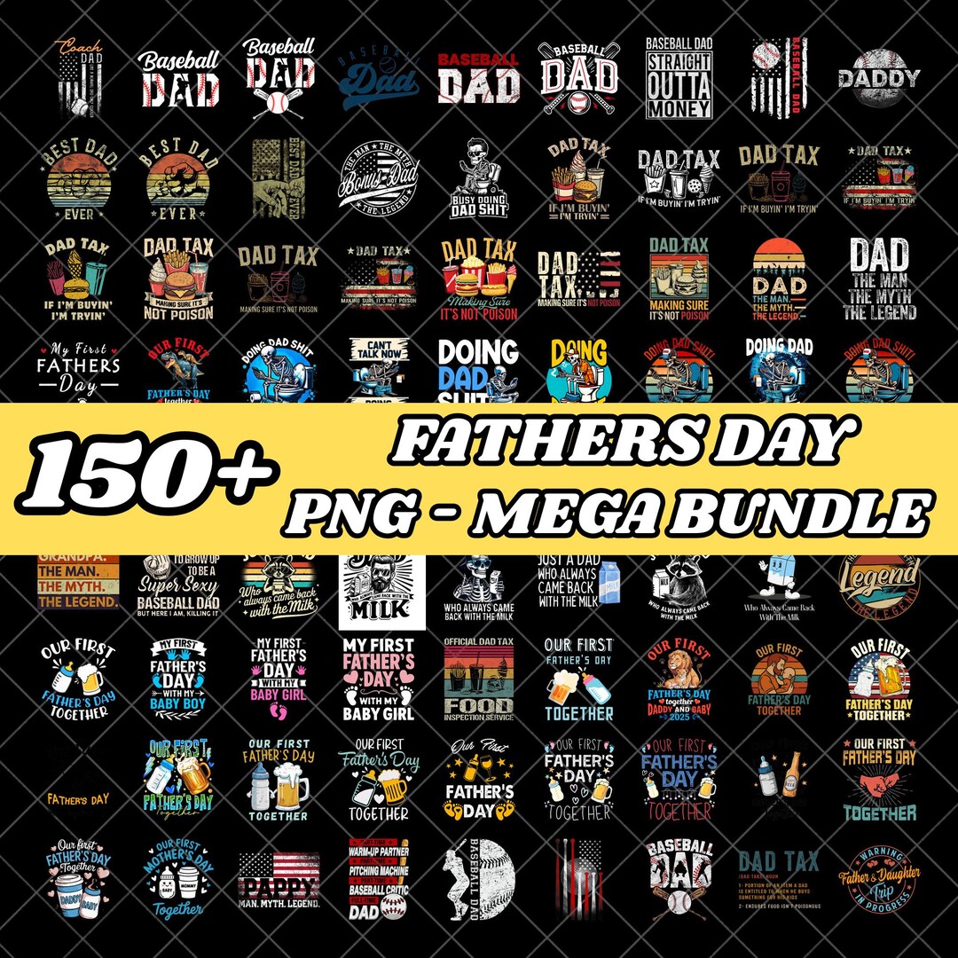 150+ Happy Father's Day Bundle, Father's Day Sublimation Bundle, Funny ...
