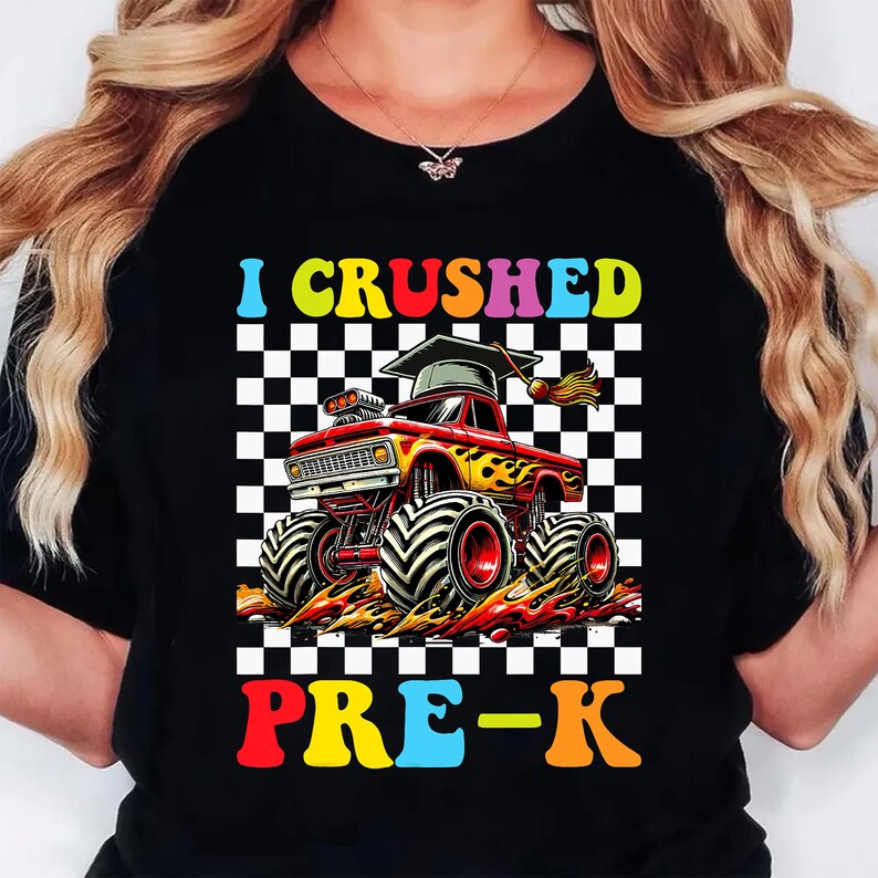 I Crushed Pre-k Monster Truck Png Bundle, Back to School Png, Preschool ...