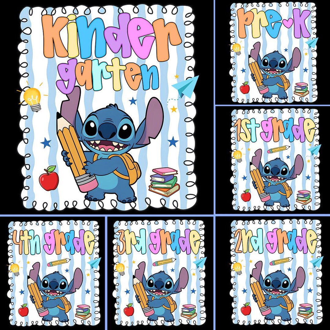 Preppy Pre-k to 4th Grade, Cartoon Pastel Png, Cartoon First Day of ...