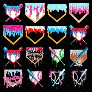 Baseball Bat With Red Drip - Etsy UK