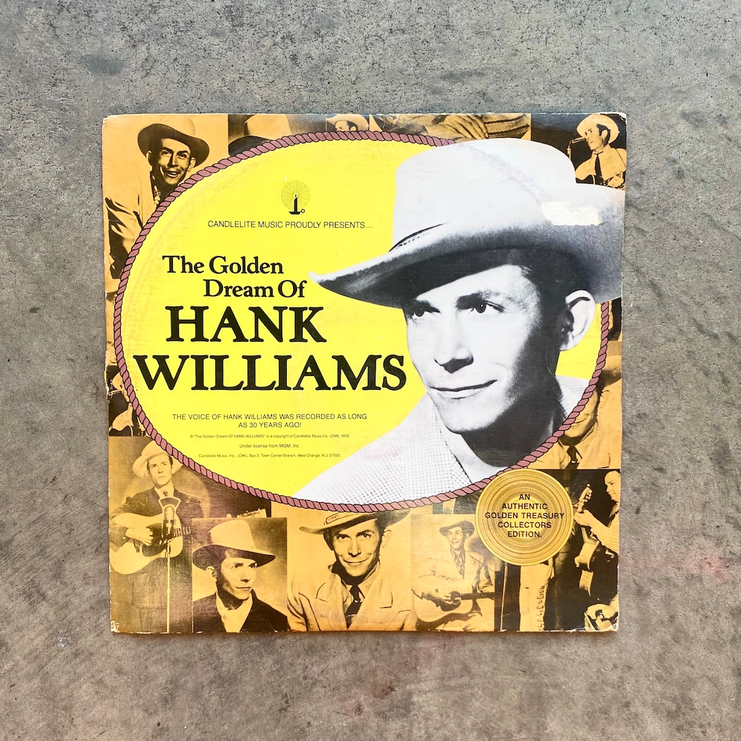 The Golden Dream of Hank Williams Double Vinyl Record - 1976 - Etsy
