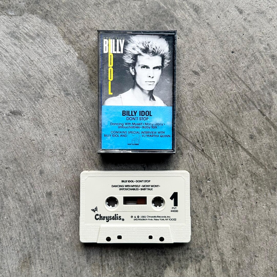 Billy Idol Cassette Tape - Don’t Stop - 1981 - Etsy
