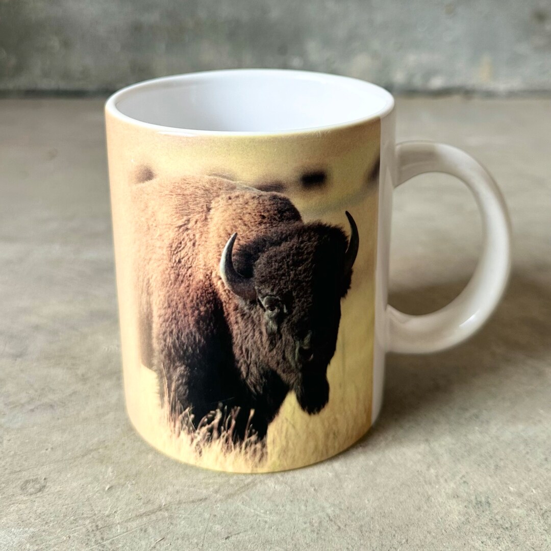 Vintage 1994 National Wildlife Federation Bison Coffee Mug - Etsy