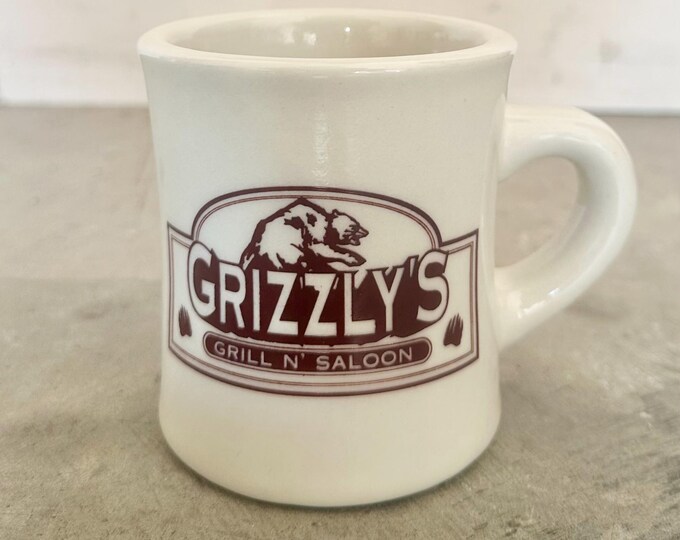 Vintage Grizzlys Grill N Saloon Diner Mug Minnesota & Wisconsin - Etsy