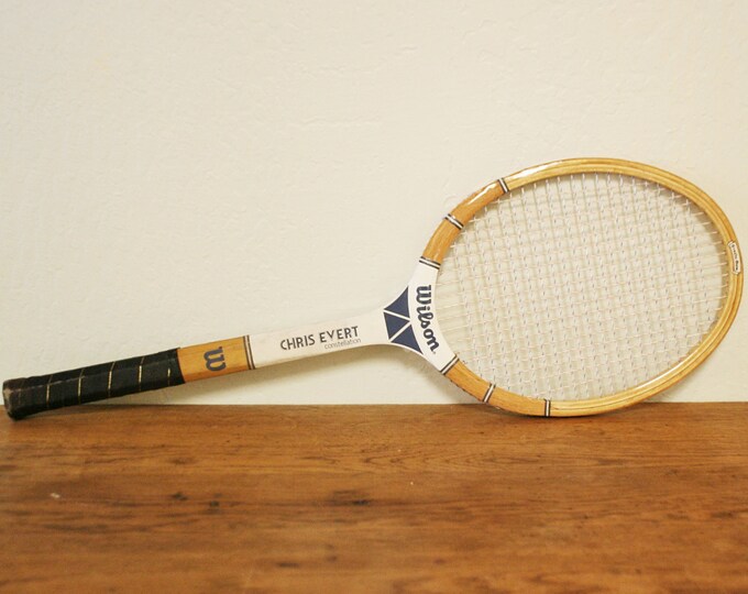 Vintage Chris Evert Wooden Tennis Racket by Wilson - Etsy