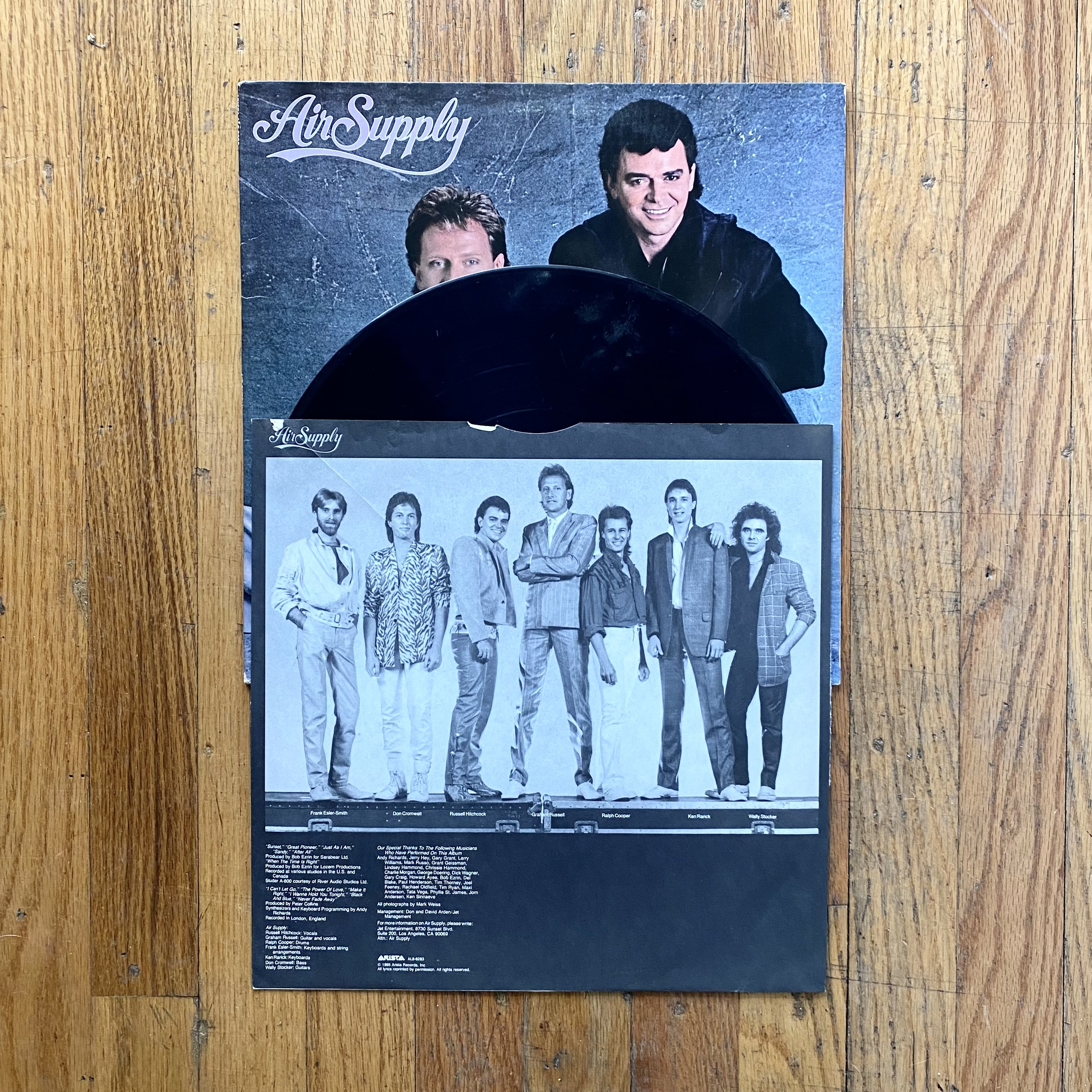 Air Supply Vinyl Record Self Titled 1985 | Etsy